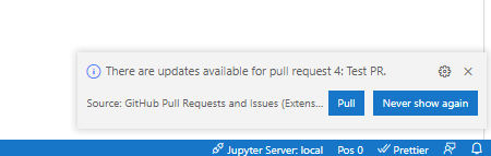 "There are updates available for this pull request" - Which pull ...