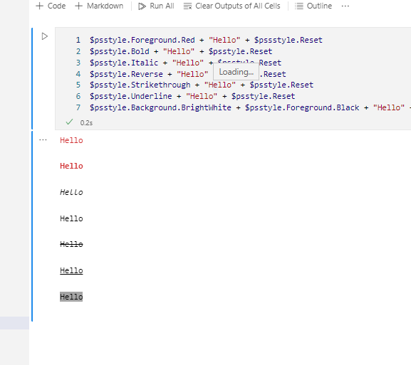 ANSI sequences work for colours but not bold/italic, underline etc · Issue #144275 · microsoft ...