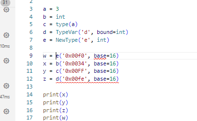 NewType and TypeVar incorrect usage not detected by pylance · Issue ...