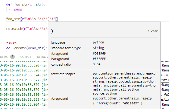 Analysing raw string · Issue #4373 · microsoft/pylance-release · GitHub