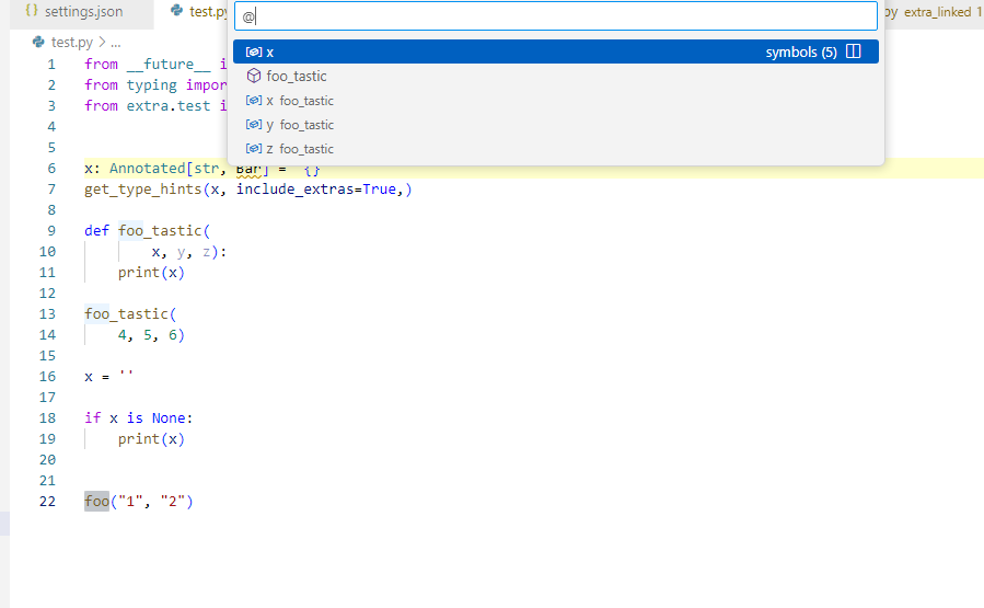 Go To Symbol doesn't work · Issue #4601 · microsoft/pylance-release ...