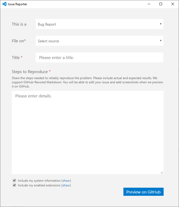Add a way to auto log a bug · Issue #2216 · microsoft/vscode-jupyter ...
