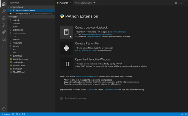 Start Page: Create new webview · Issue #1828 · microsoft/vscode-jupyter ...