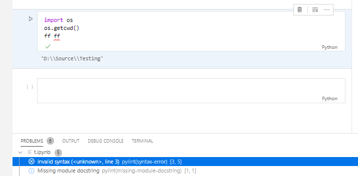 Problems Inside Of Notebook Cells Are Not Highlighted While Navigating Through Problem List 5441