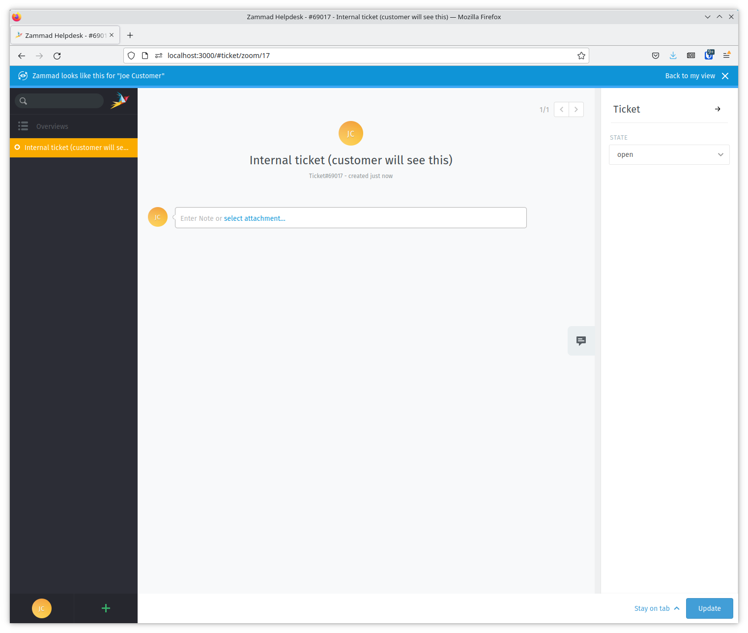 Create internal Ticket for Customer · Issue #1404 · zammad/zammad · GitHub