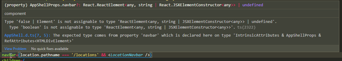 AppShell and Navbar - is it possible to hide the Navbar based on the route that is active ...
