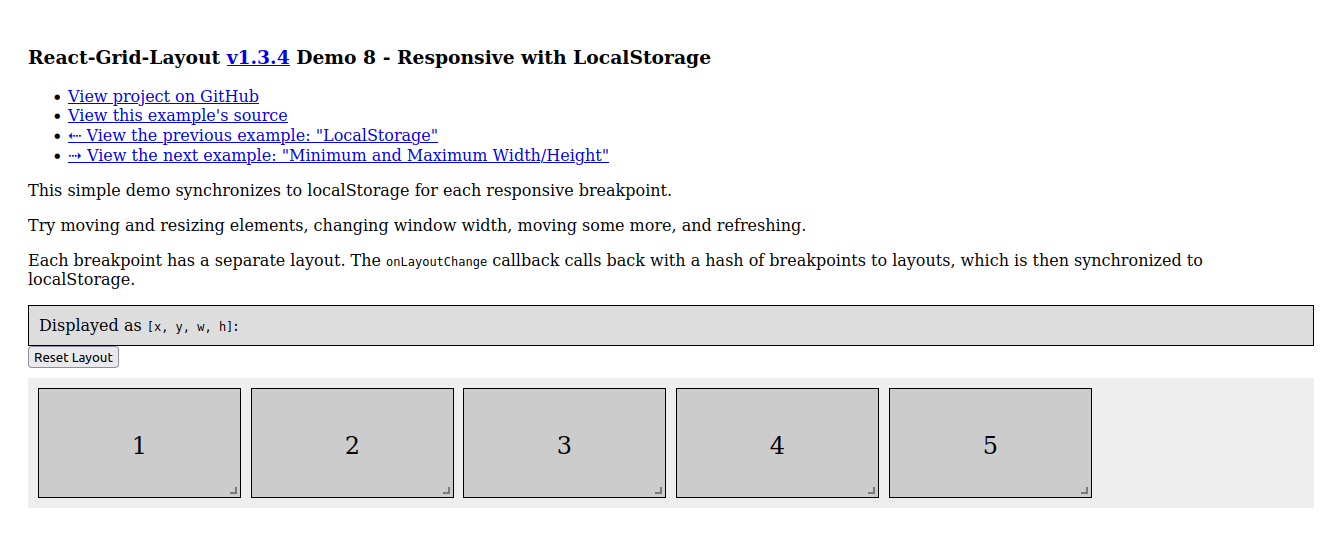 How to persist elements ordering even after resize? · react-grid-layout react-grid-layout ...