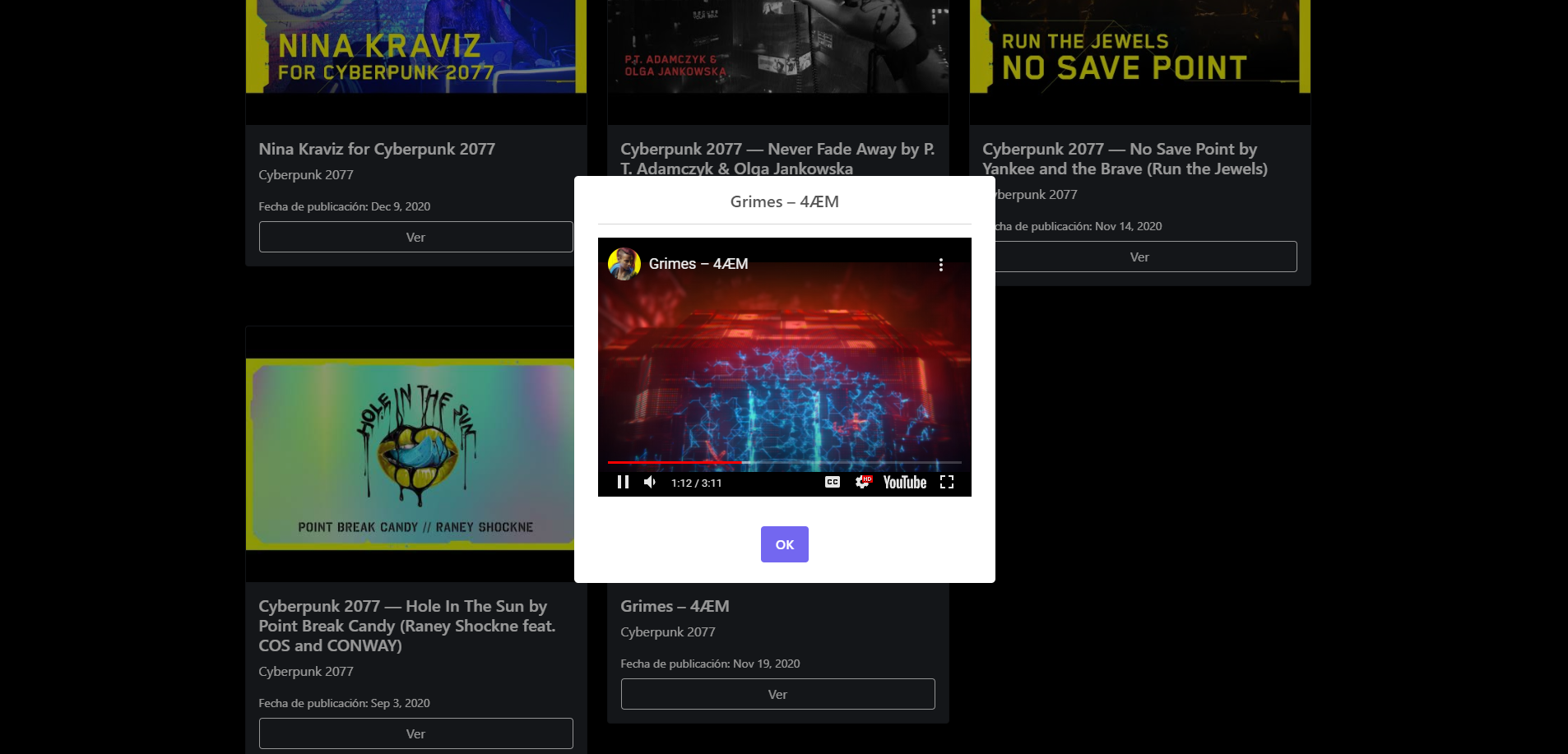 GitHub - aweisserv/youtube-app: Aplicación realizada con Angular 11 que utiliza la API de Youtube