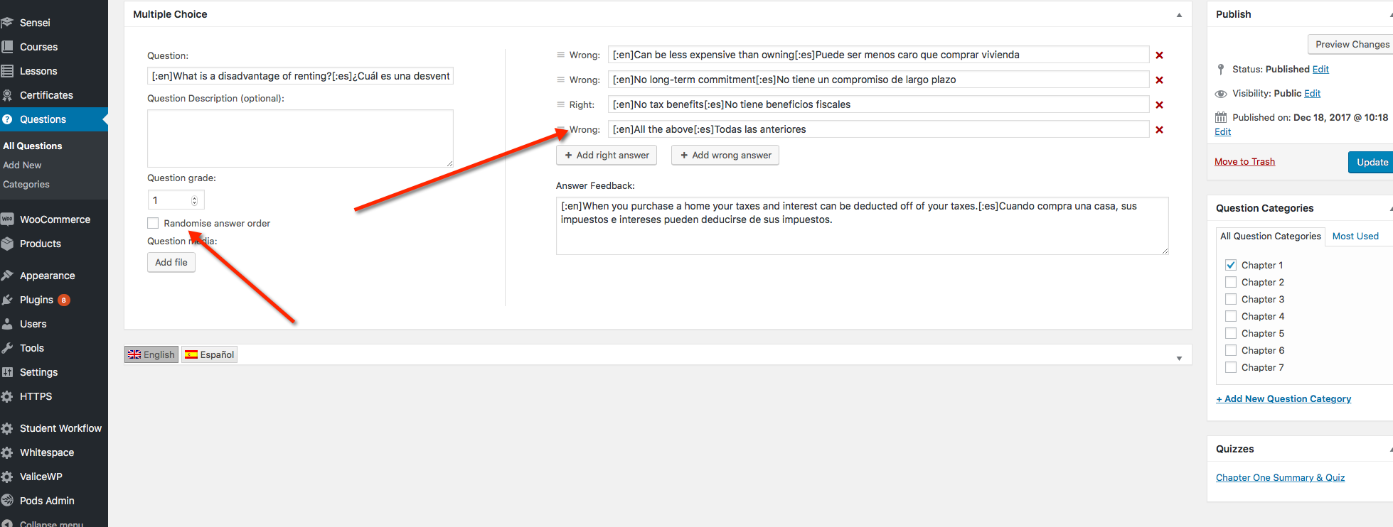 Questions displaying possible answers in wrong order when randomise isn't used · Issue #1489 ...