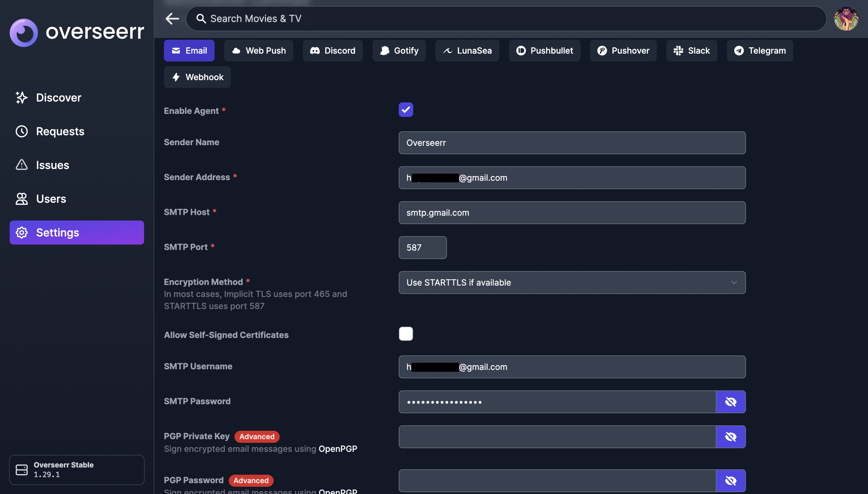 No longer sending emails · Issue #2771 · sct/overseerr · GitHub