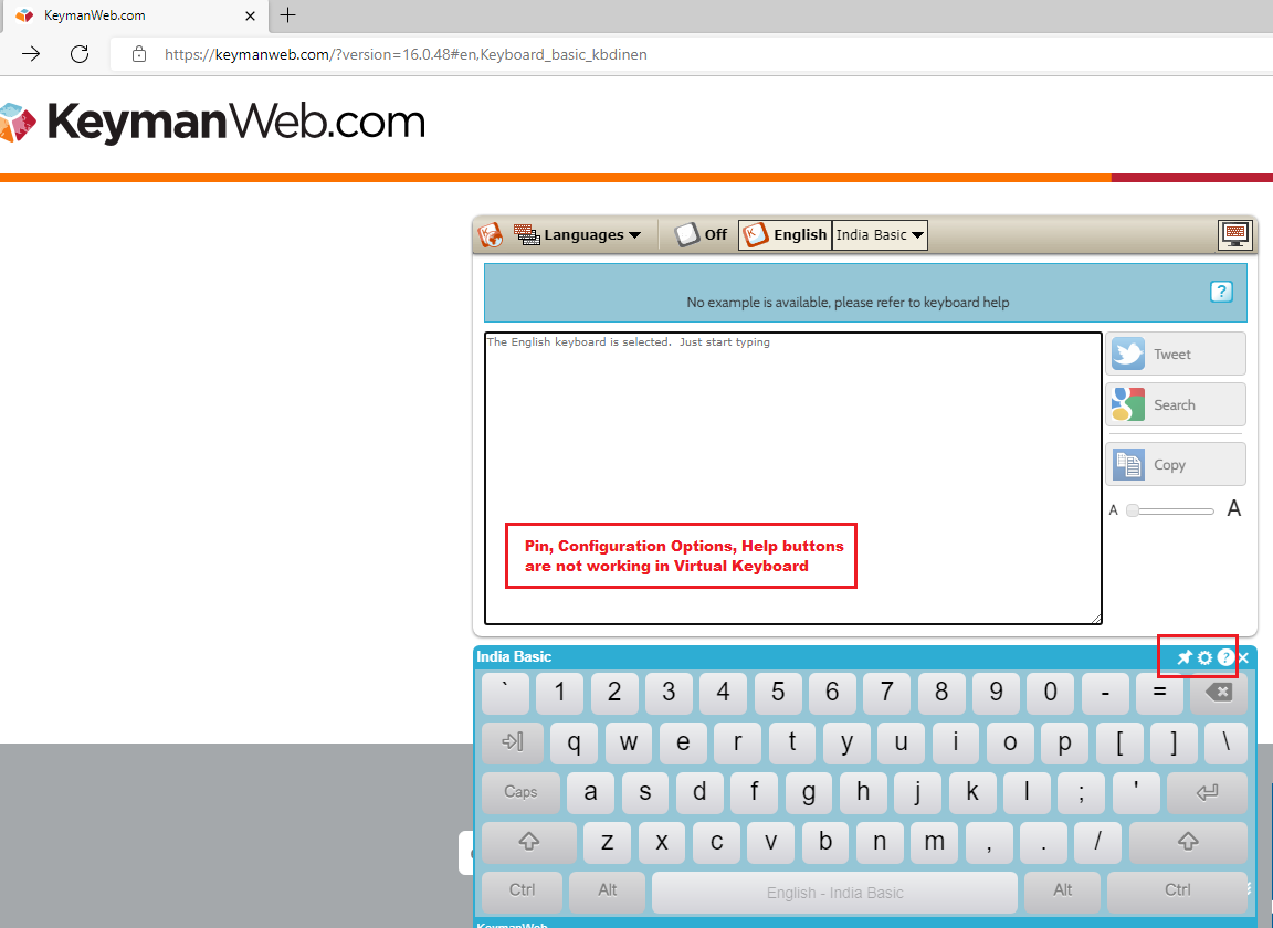 bug(web): Pin the OSK, KeymanWeb Configuration and the Keyman Web Help options are not working ...