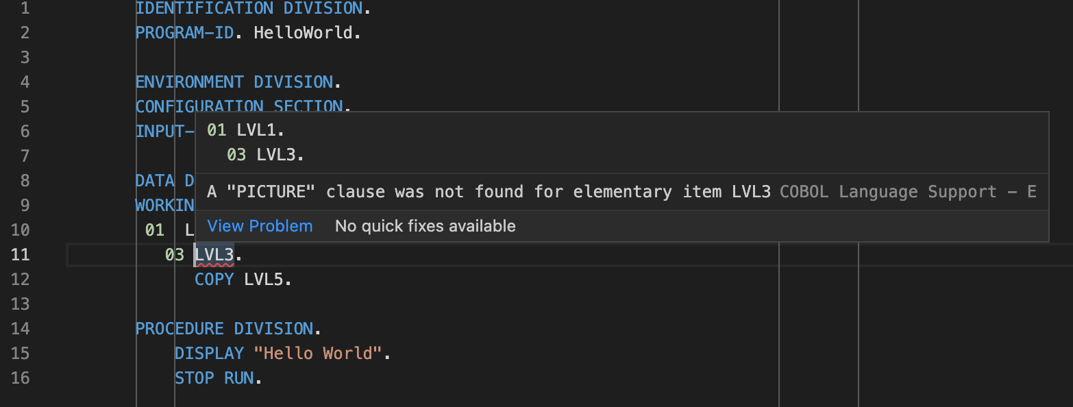 Updating Of A Copybook Is Not Reflected In Main Cobol Program · Issue 1266 · Eclipse Che4z Che