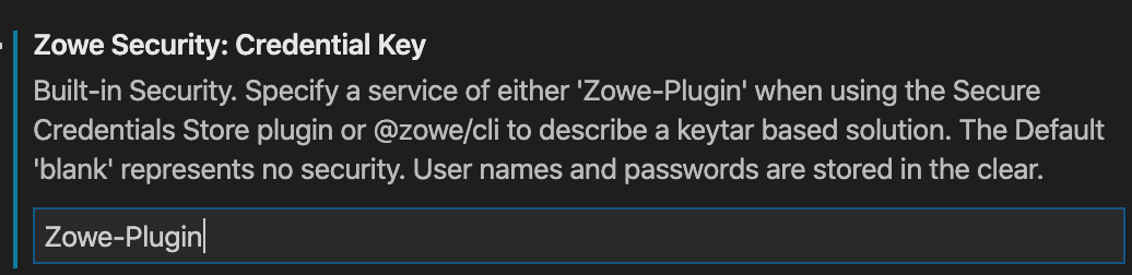 Zowe Security: Credential Key is confusing · Issue #820 · zowe/zowe-explorer-vscode · GitHub