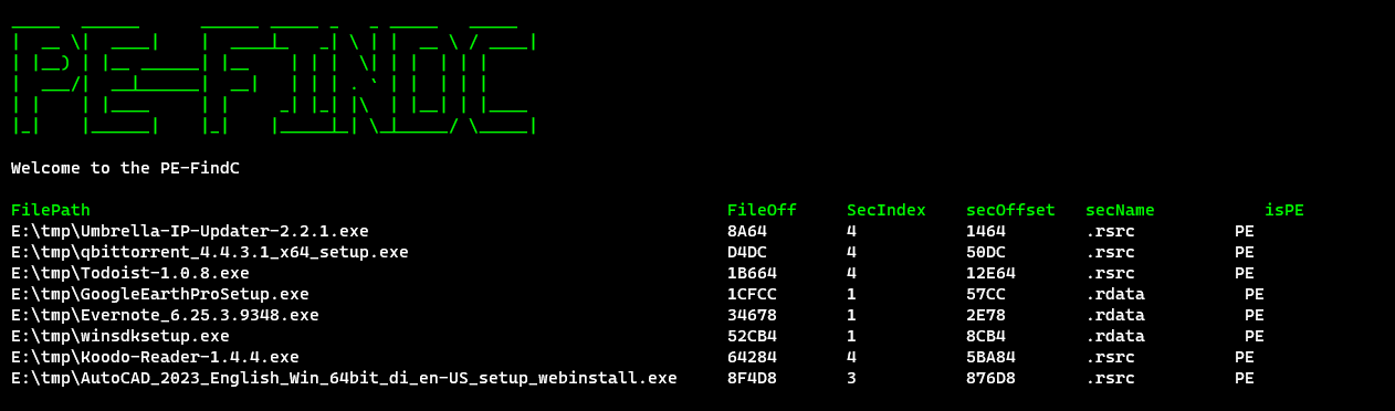 GitHub - rms523/PEFind: Search for ascii, unicode and hex strings in PE ...