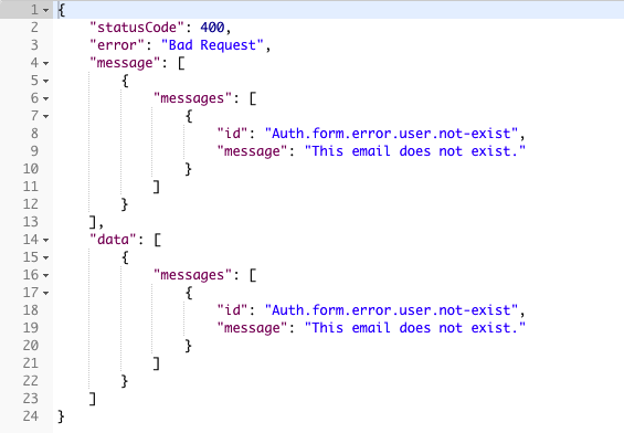Strapi & sendgrid forgot password request issue: 400 error Bad Request ...