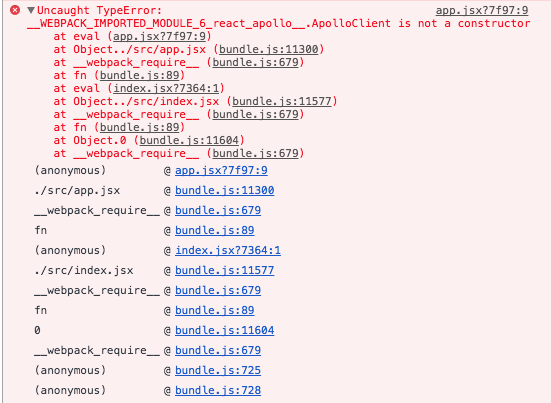 Apolloclient Is Not A Constructor · Issue 1339 · Apollographqlreact 0059