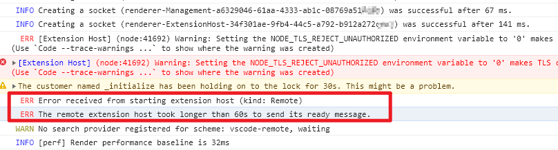 Error received from starting extension host (kind: Remote) · Issue #179371 · microsoft/vscode ...