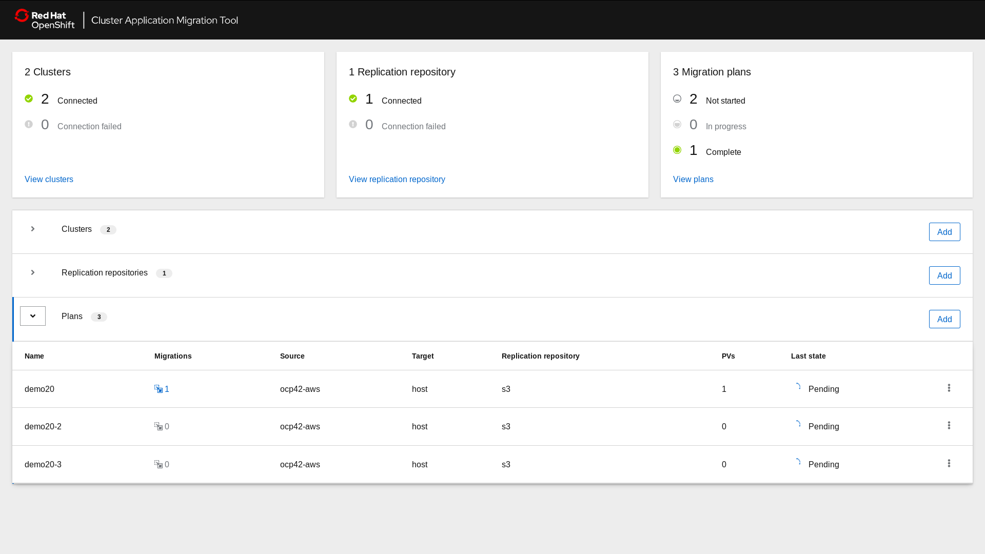 connection lost to source leads to unusable CAM · Issue #682 · migtools/mig-ui · GitHub