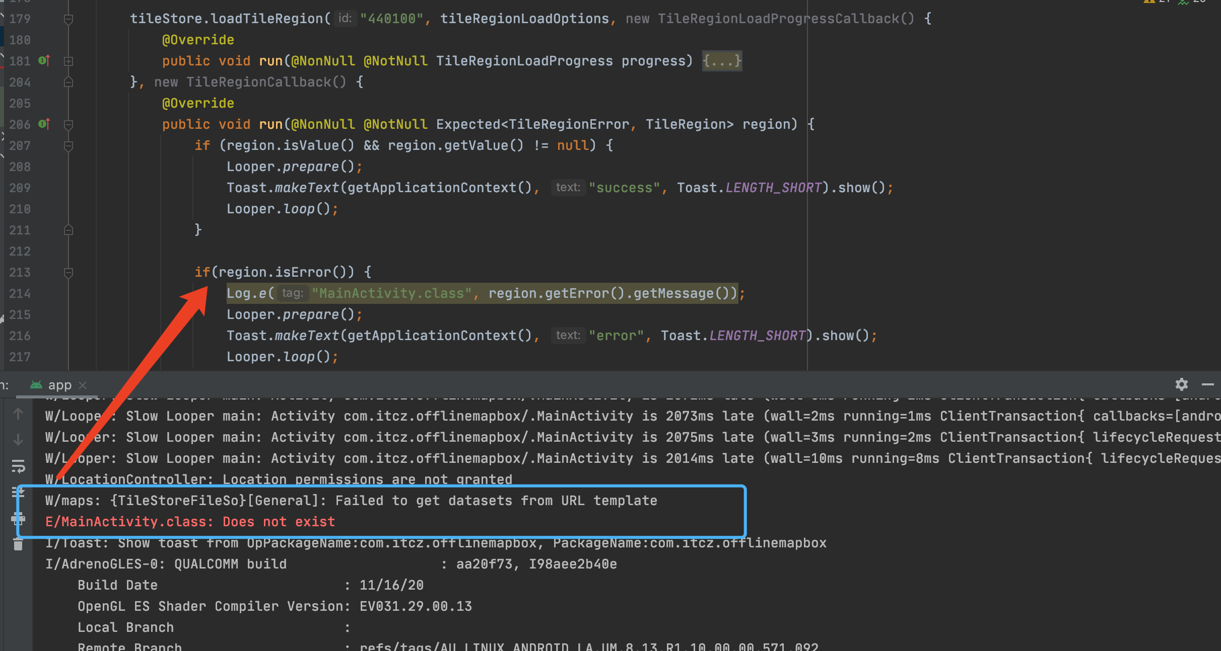 Failed to download customized offline tiles using "tilestore ...