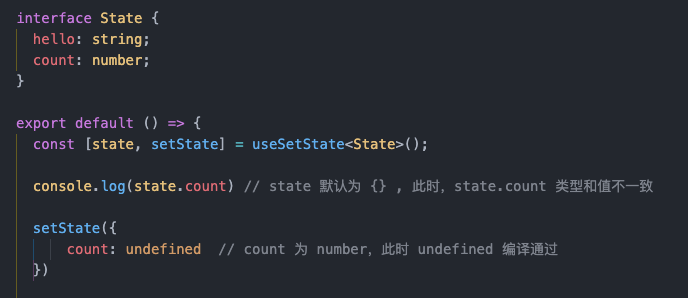 useSetState 不够类型安全 · Issue #1386 · alibaba/hooks · GitHub