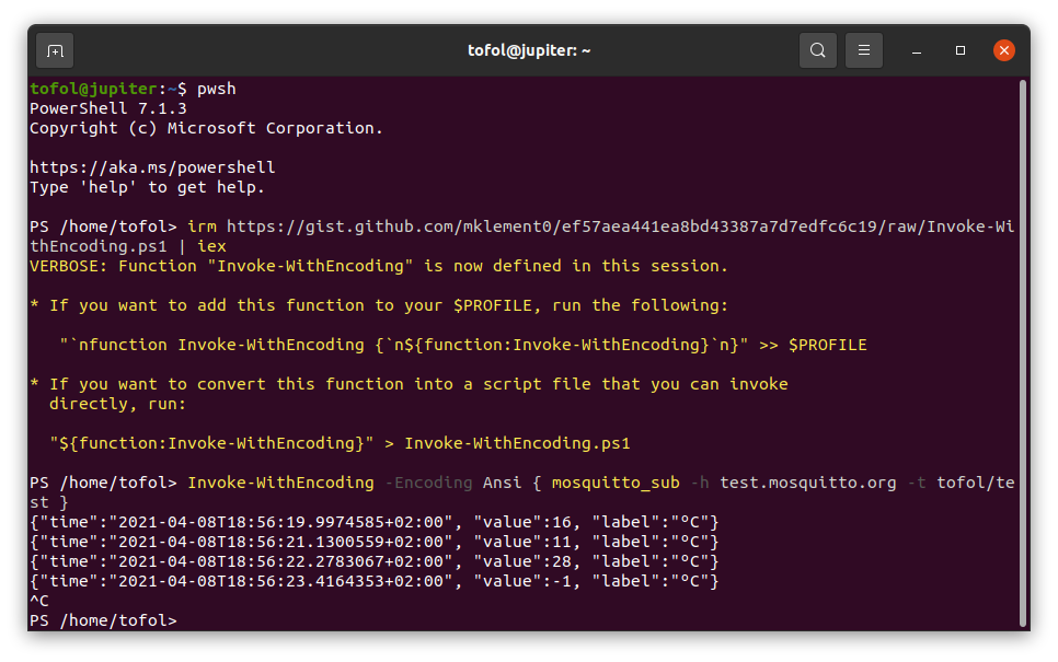 Erroneous string format using mosquitto_sub/_pub · Issue #15123 ...