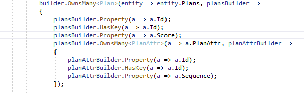 Nested Ownsmany Entities Vistlambda Error · Issue 18677 · Dotnet