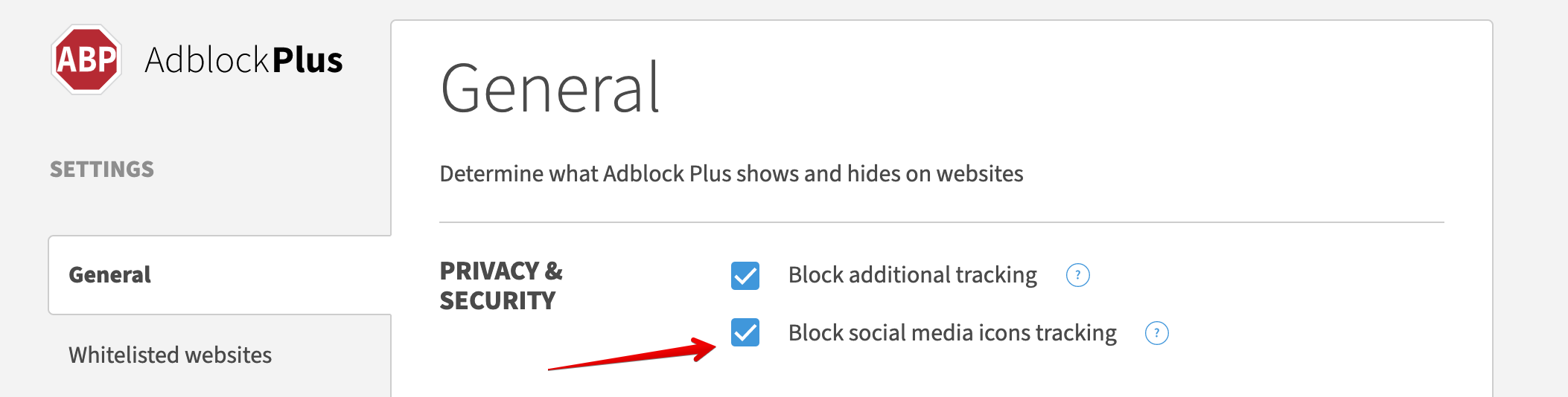 Doesn't show a share icon if Adblock Plus `Block social media icons ...