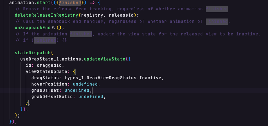 [iOS | Android] DragView does not return to the initial position after React Native 0.72.4 ...