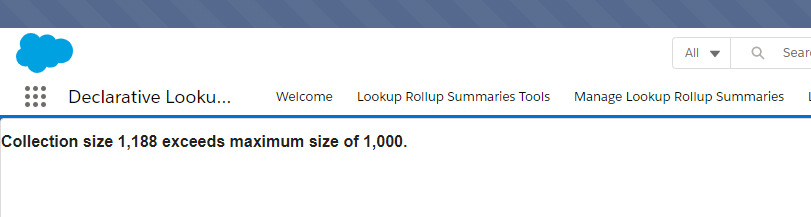 Enhanced Edit Limit Error · Issue #935 · SFDO-Community/declarative-lookup-rollup-summaries · GitHub