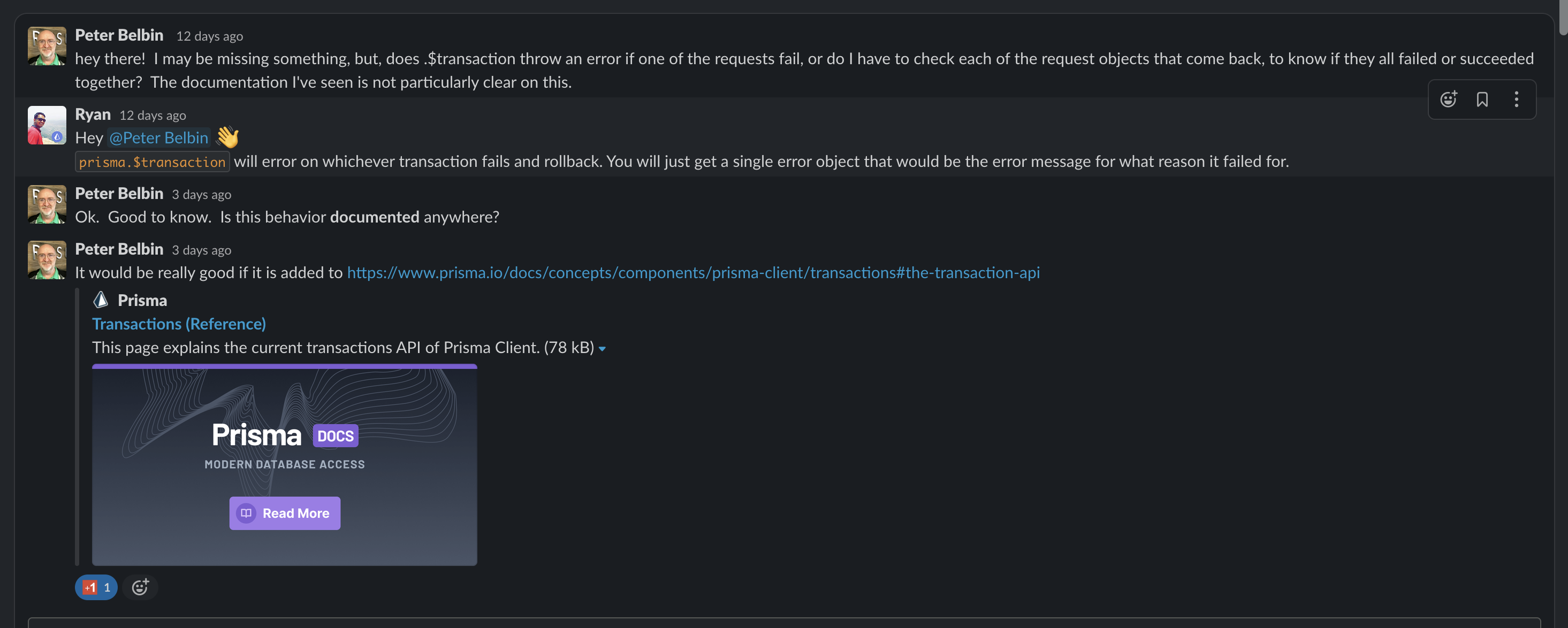 Adding an error section for transactions · Issue #1241 · prisma/docs ... Adding an error section for transactions · Issue #1241 · prisma/docs ...