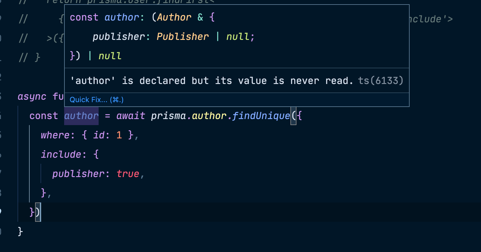 Using the include API when eagerly fetching nullable relations · prisma ...