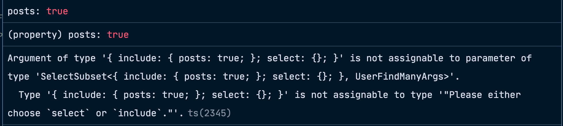 Optionally Including 'select' and 'include' · prisma prisma ...
