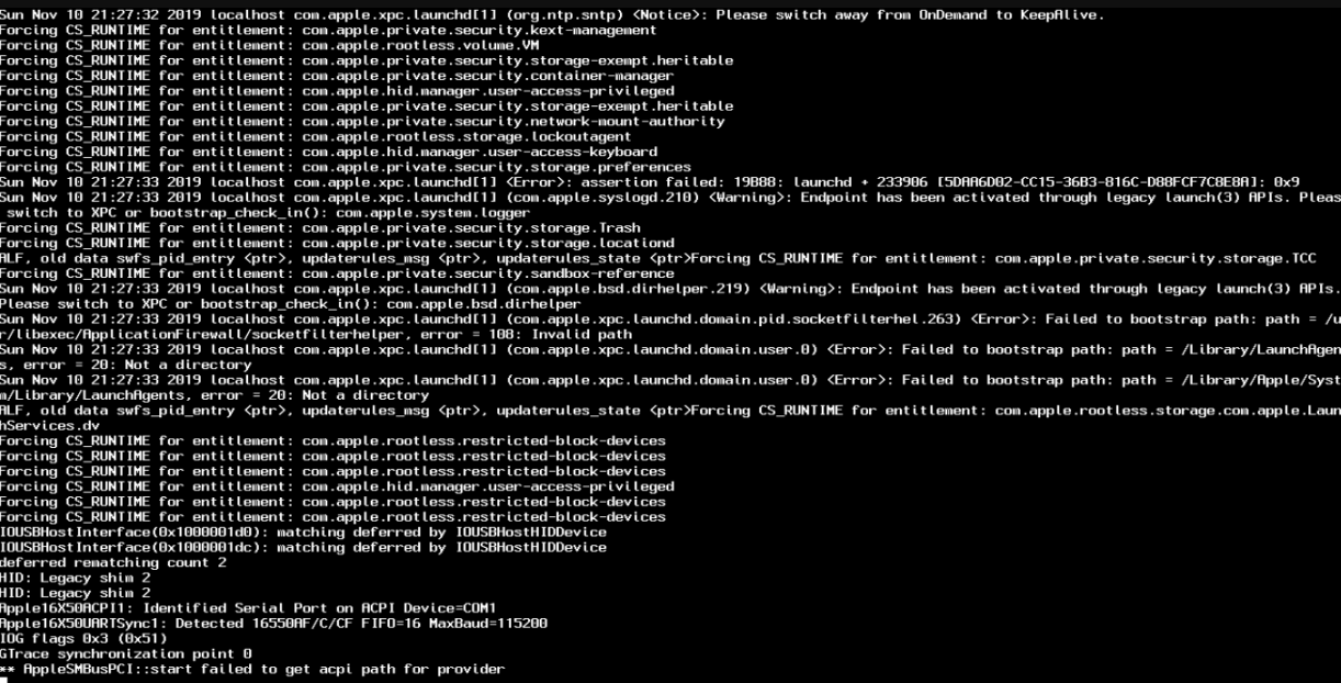 Install crash after "start failed to get acpi path for provider" · Issue #131 · foxlet/macOS ...
