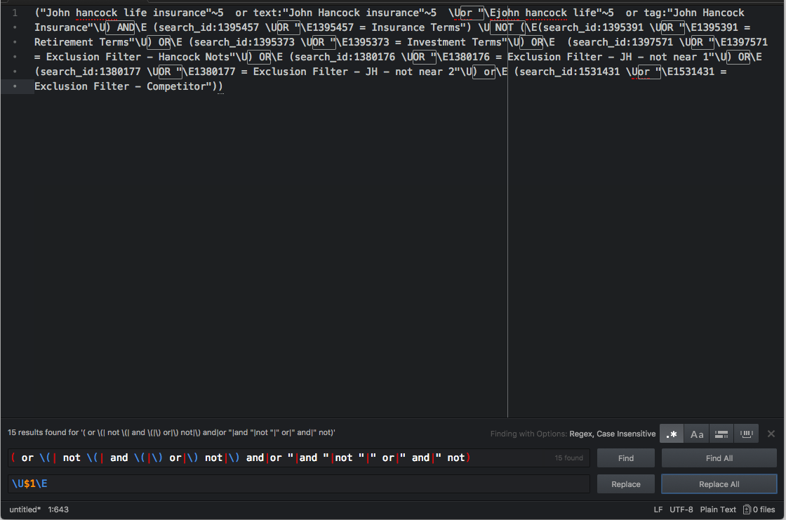 Certain regex replaces don't work · Issue #186 · atom/find-and-replace · GitHub