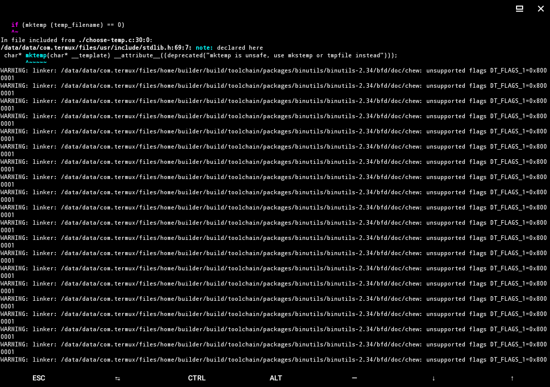 Unsupported flag DT_FLAG_1 · Issue #13 · termux/termux-elf-cleaner · GitHub
