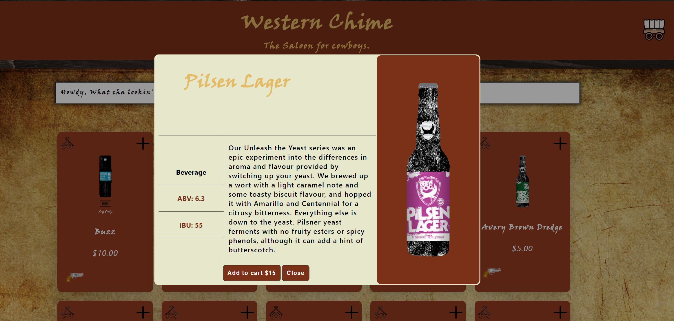 GitHub - stetsonharding/western-chime: Mockup of an online store that ...