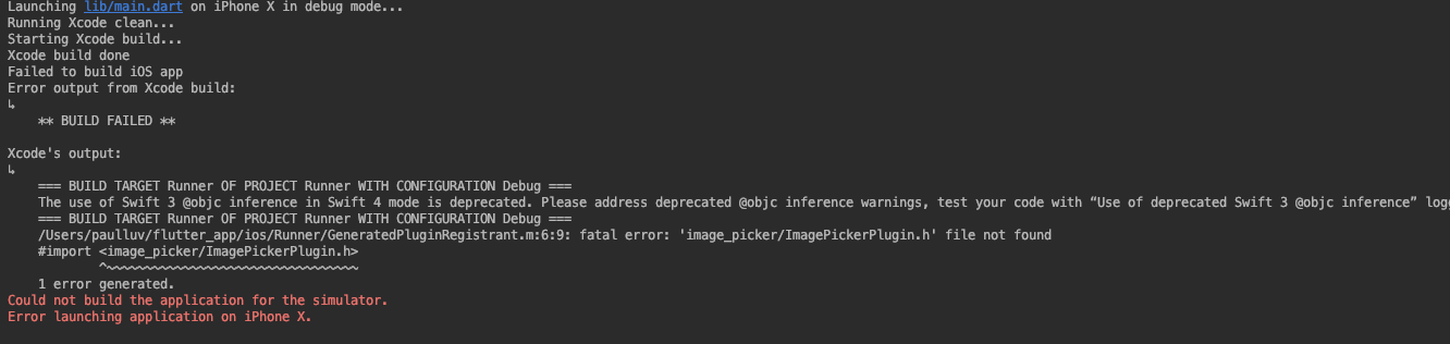 Imagepickerimagepickerpluginh File Not Found · Issue 15152 · Flutterflutter · Github