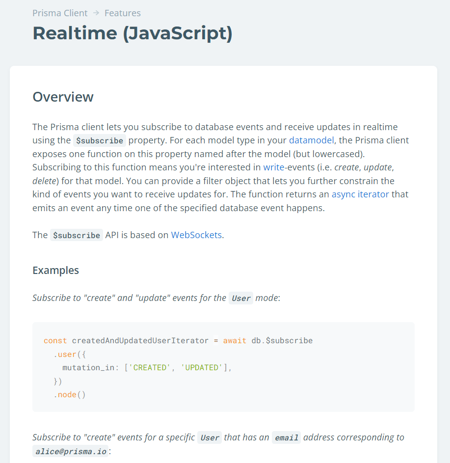 Problem when i try using Subscribe feature · prisma prisma · Discussion #17851 · GitHub