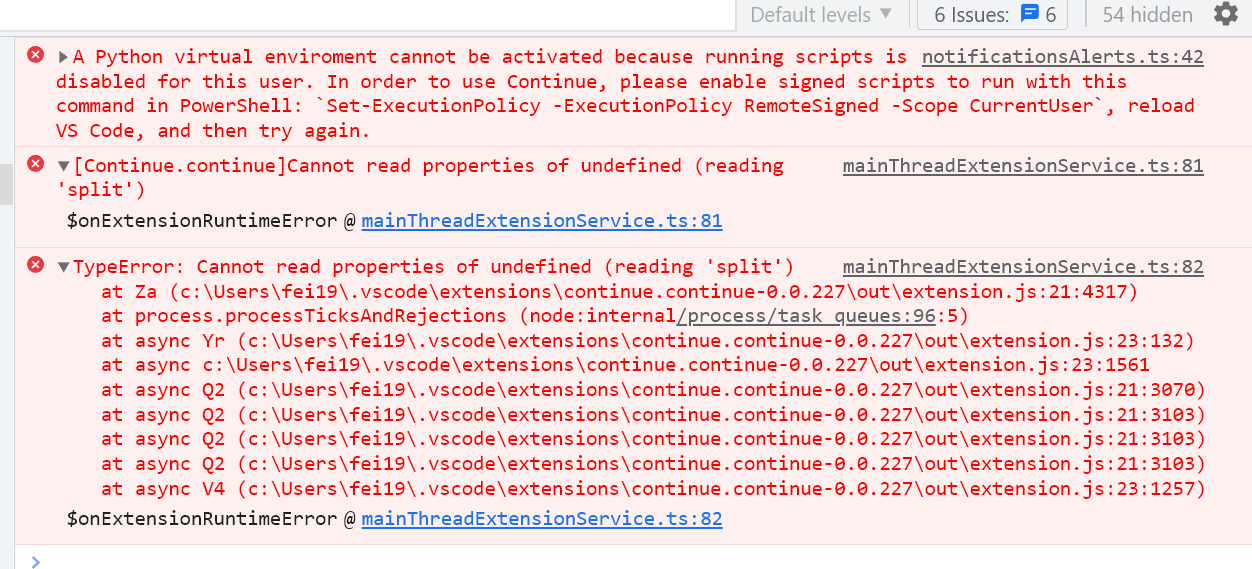 Stuck on "Starting continue server" on Windows 11 · Issue #300 · continuedev/continue · GitHub