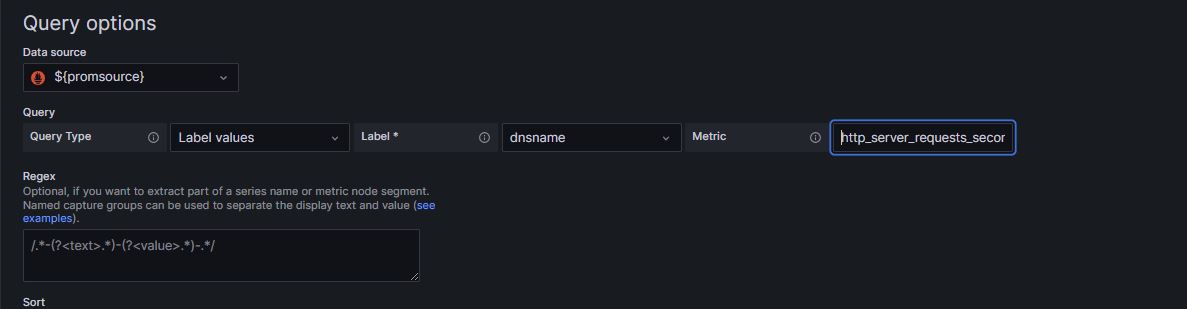 template variables/Query Type/Label Values optional Metrics field is is fixed size · Issue ...