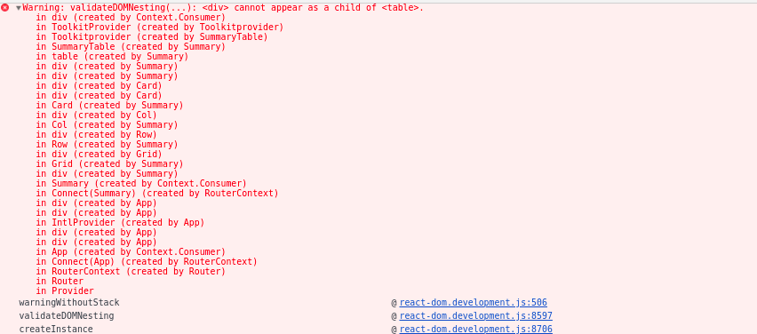 validateDOMNesting(...): cannot appear as a child of . · Issue #834 · react-bootstrap-table ...
