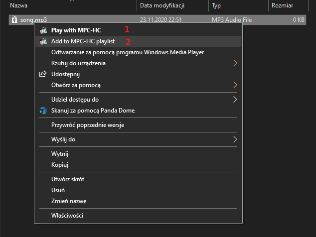 Reorder "Play With MPC-HC" on directory context menu above "Add to MPC-HC Playlist" · Issue #763 ...