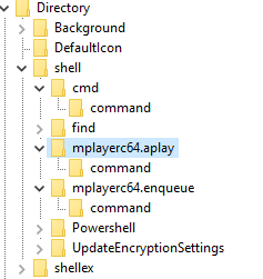 Reorder "Play With MPC-HC" on directory context menu above "Add to MPC-HC Playlist" · Issue #763 ...