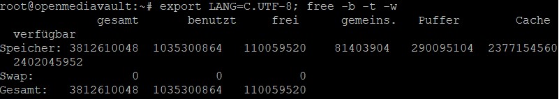 No display of RAM usage · Issue #1207 · openmediavault/openmediavault · GitHub