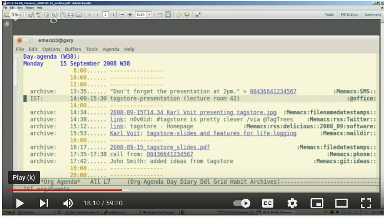 suggest: screencast examples · Issue #112 · novoid/Memacs · GitHub