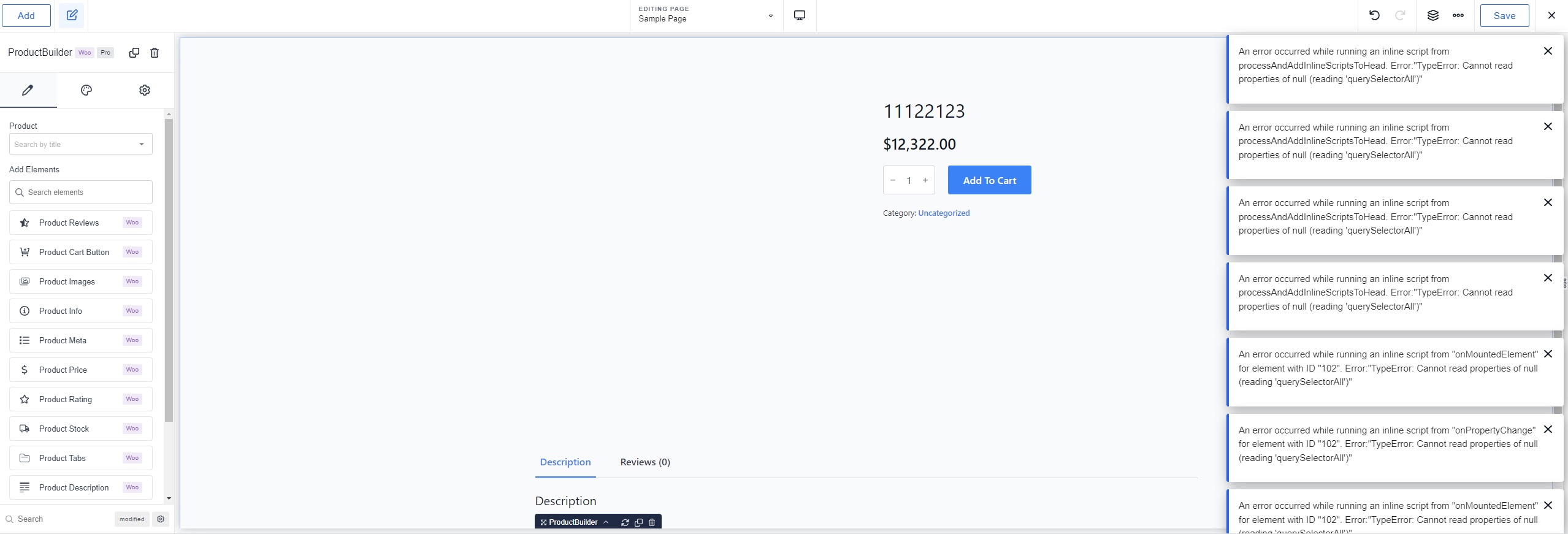 Error when using the Product or Product Builder · Issue #685 · soflyy/breakdance-bugs · GitHub