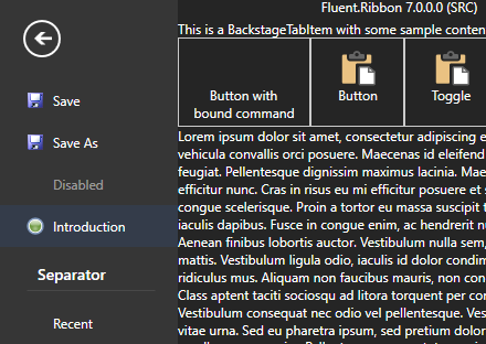 Fluent Ribbon BackstageTabItem Icon · Issue #723 · fluentribbon/Fluent.Ribbon · GitHub