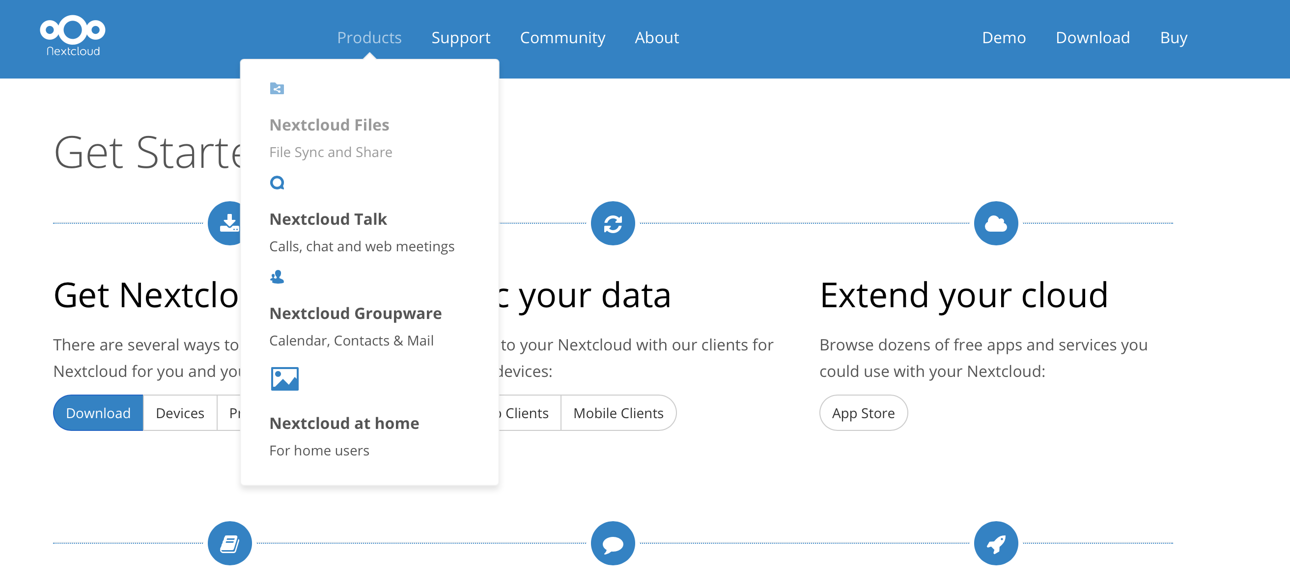 Menu does not work on old pages like page-install · Issue #736 · nextcloud/nextcloud.com · GitHub