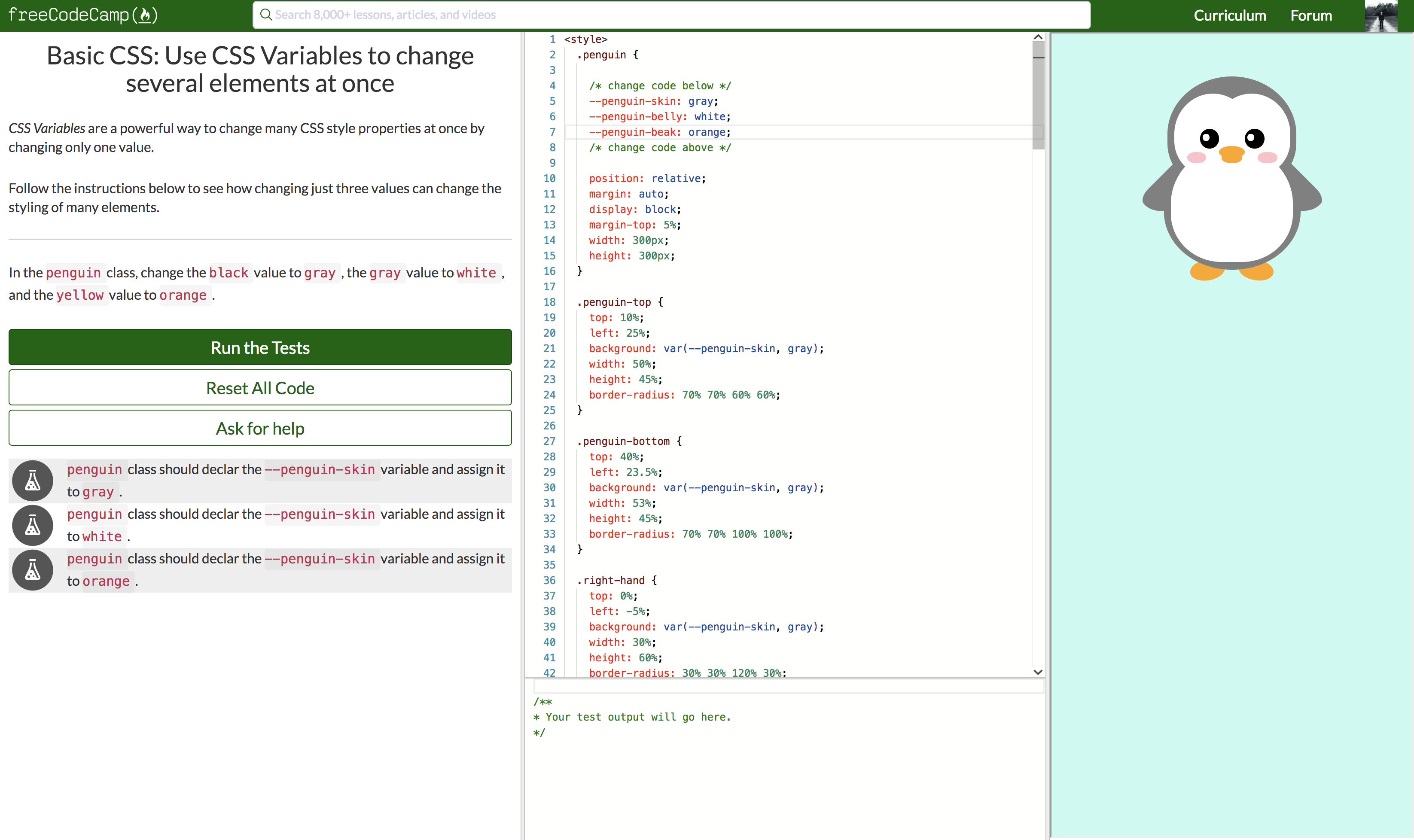 Mispelling In Css Coding Section · Issue 17697 · Freecodecampfreecodecamp · Github