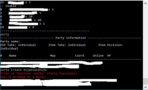 iRO Re:start cant create party · Issue #1424 · OpenKore/openkore · GitHub